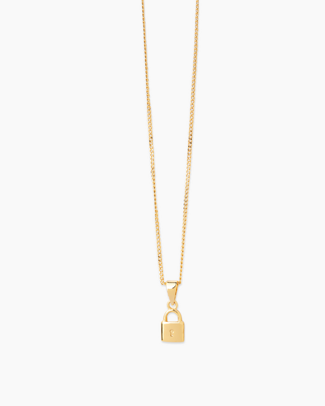 Lock and Key Gold Necklace Set | Penny Pairs